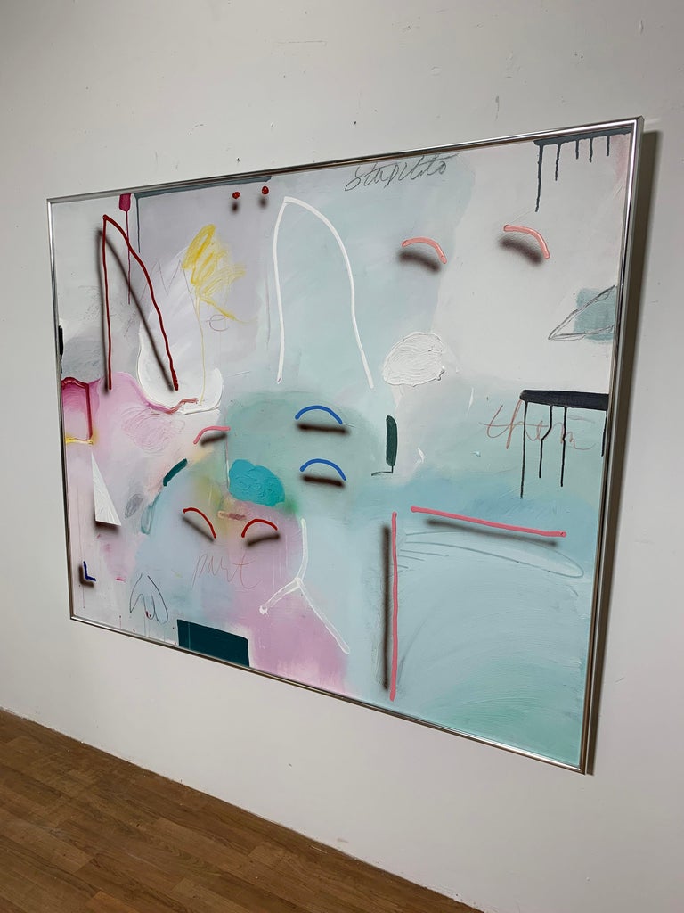 Abstract Illusionist Post Modern Painting by Joseph Stabilito, Circa ...