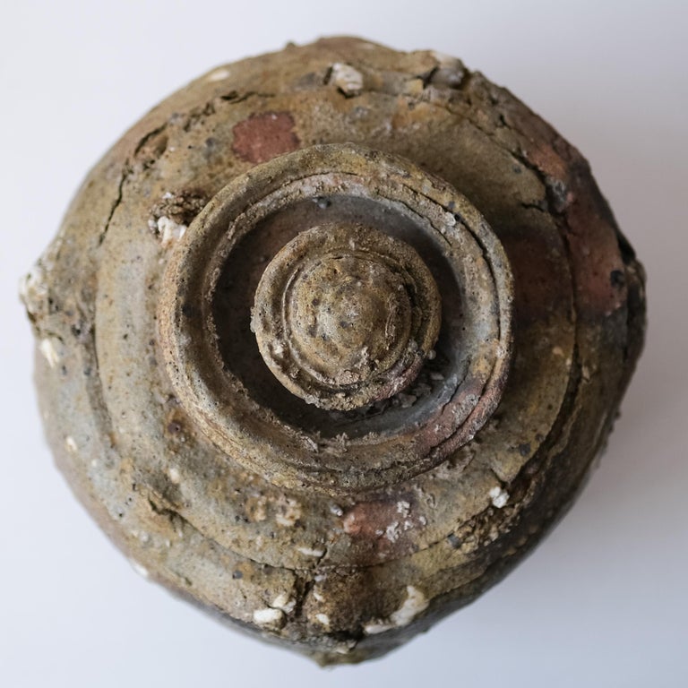 Abstract Impressionist Ceramic Lidded Vessel 1960s For Sale at 1stDibs