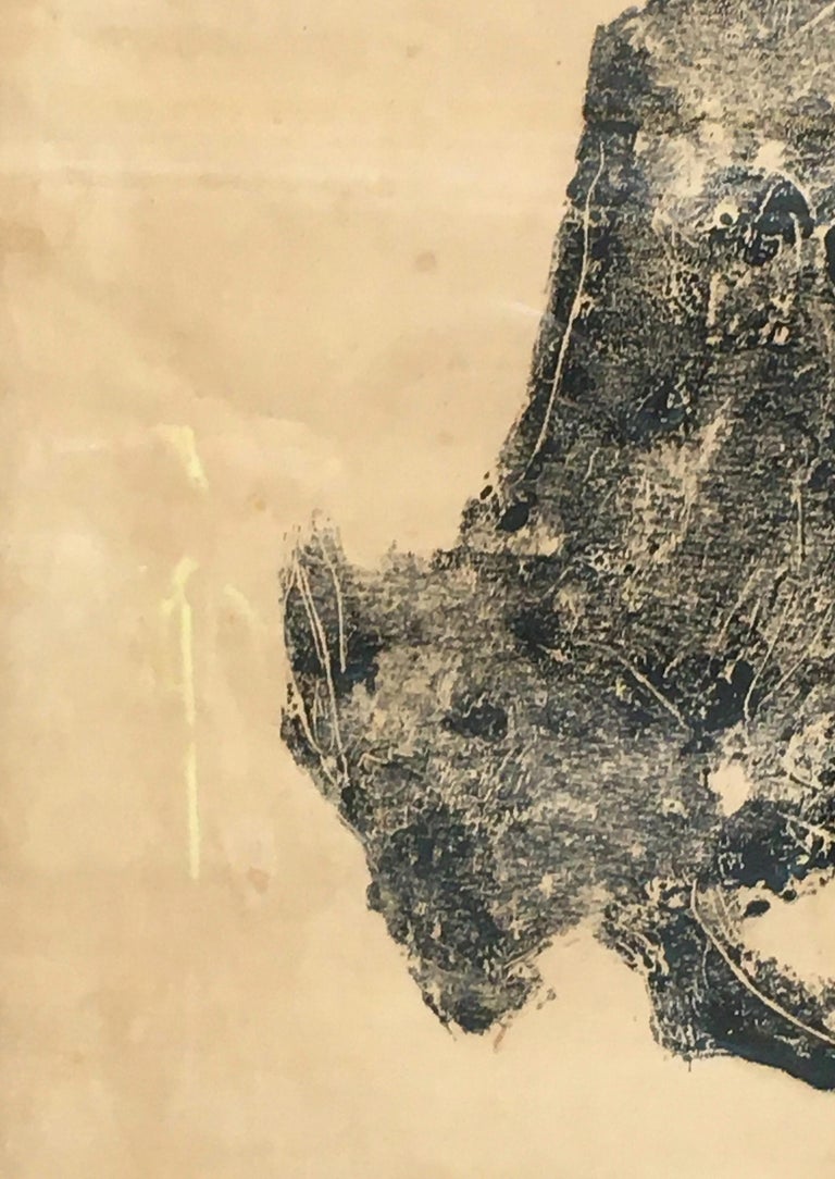 Abstract, Ink on Paper Drawing, Signed on the Back For Sale at 1stDibs