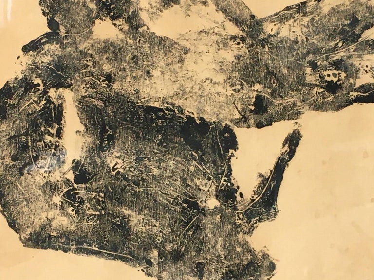 Abstract, Ink on Paper Drawing, Signed on the Back For Sale at 1stDibs