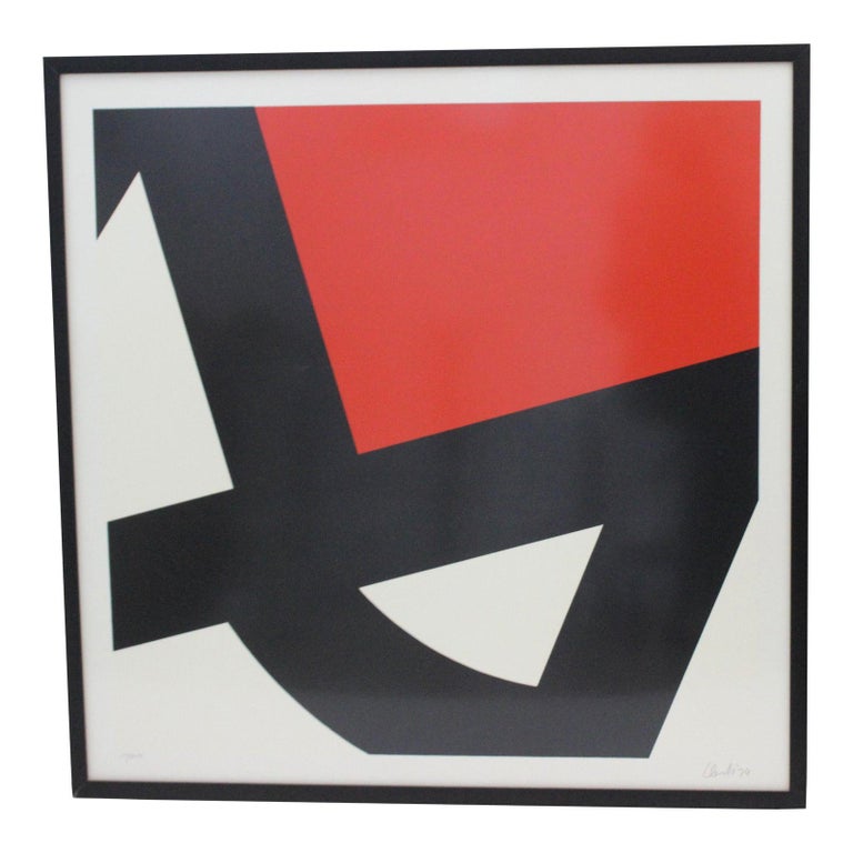 Abstract Lithograph Signed by the Artist, 1979 For Sale at 1stDibs
