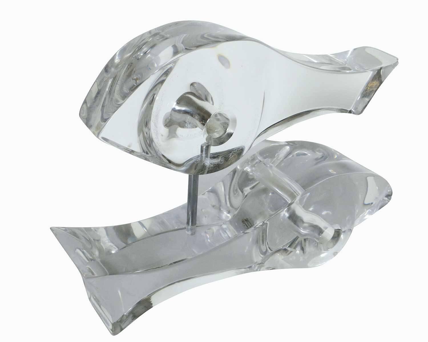 Abstract Lucite Sculpture by Astrolite for Ritts, Los Angeles For Sale ...