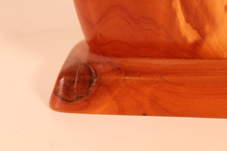 Abstract Mid-Century Modern Cedar Sculpture Signed by Artist For Sale ...