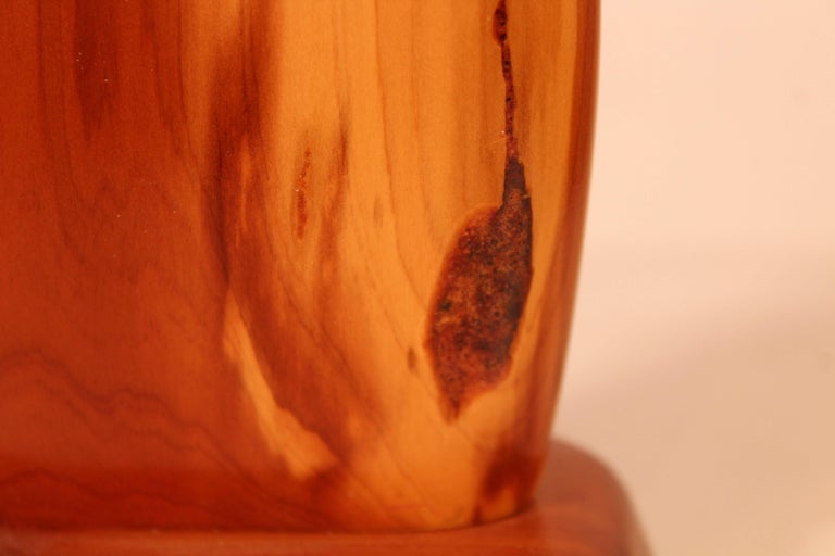 Abstract Mid-Century Modern Cedar Sculpture Signed by Artist For Sale ...