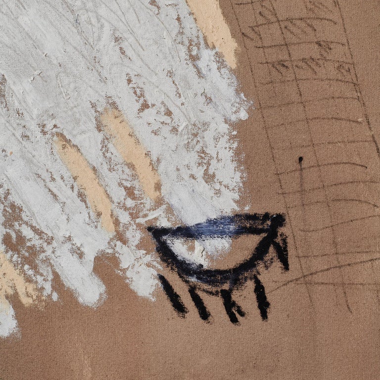 Abstract Minimalist Painting on Canvas "Forbidden Fruit" by Saxon Quinn ...