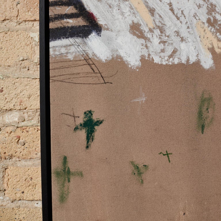 Abstract Minimalist Painting on Canvas "Forbidden Fruit" by Saxon Quinn ...