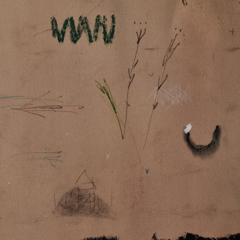 Abstract Minimalist Painting on Canvas "Forbidden Fruit" by Saxon Quinn ...