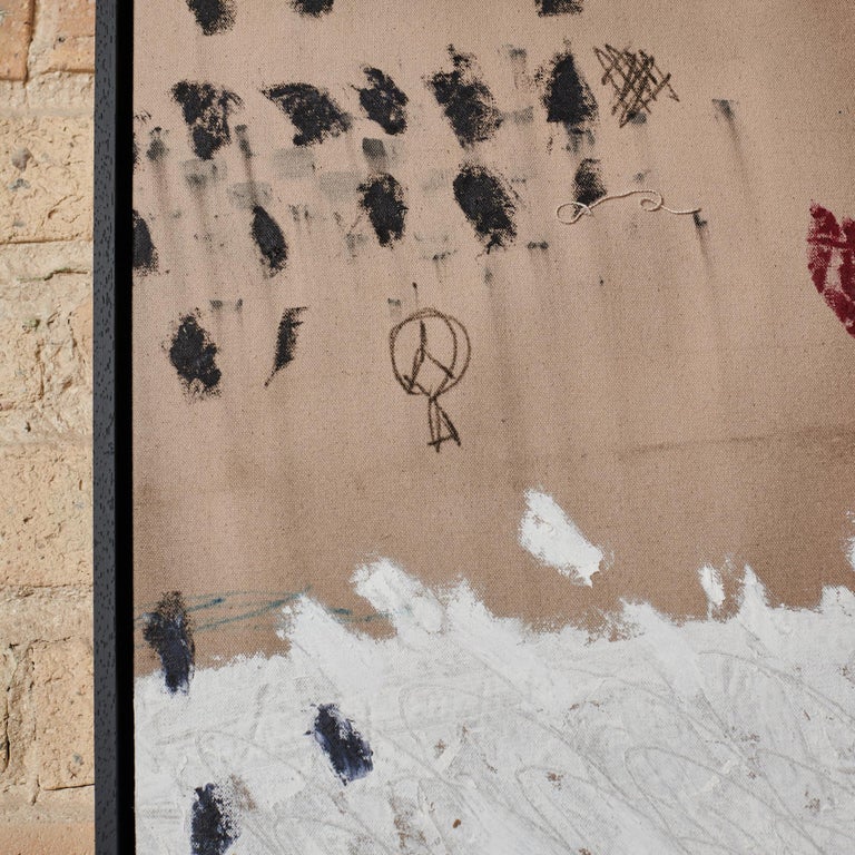 Abstract Minimalist Painting on Canvas "Forbidden Fruit" by Saxon Quinn ...