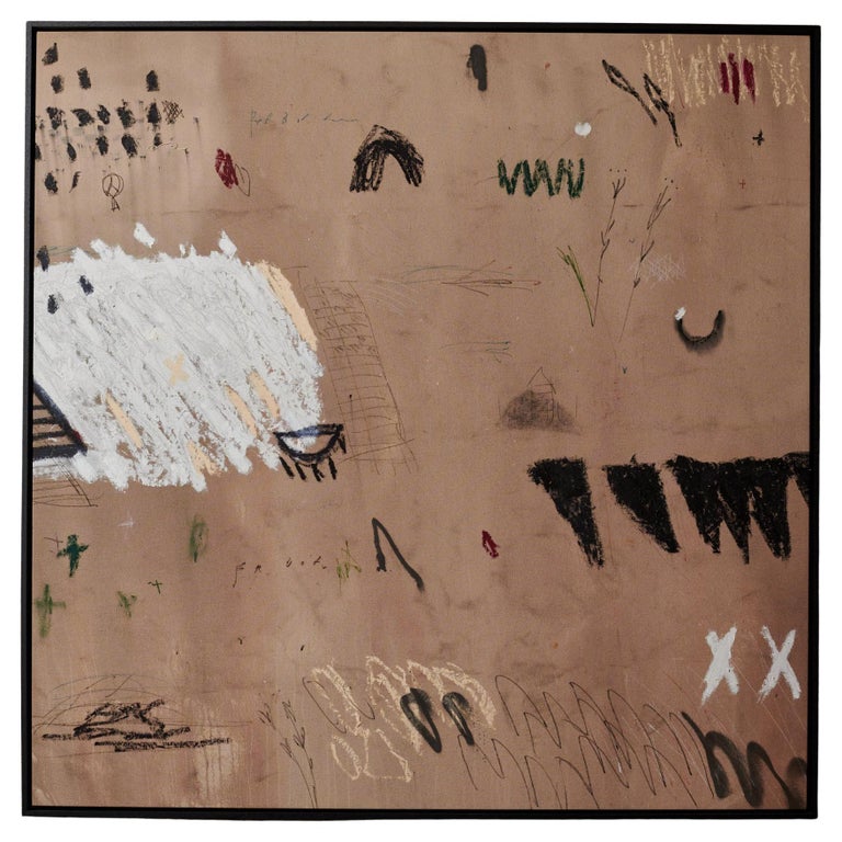 Abstract Minimalist Painting on Canvas "Forbidden Fruit" by Saxon Quinn ...