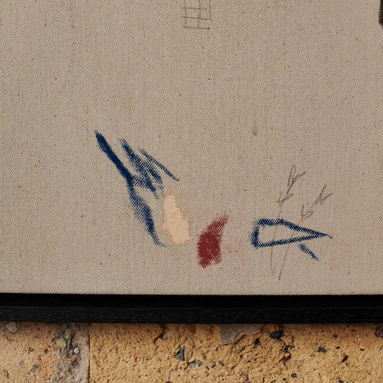 Abstract Minimalist Painting on Canvas "Kisses" by Saxon Quinn For Sale ...