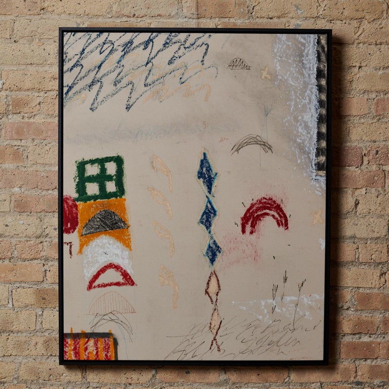 Abstract Minimalist Painting on Canvas "Untitled" by Saxon Quinn For ...