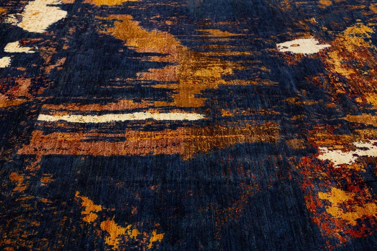 Abstract Modern Design Carpet Wool, For Sale at 1stDibs