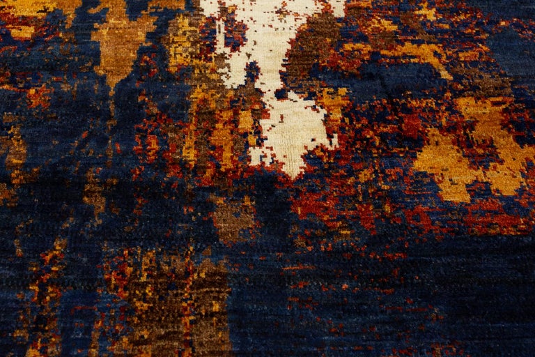 Abstract Modern Design Carpet Wool, For Sale at 1stDibs
