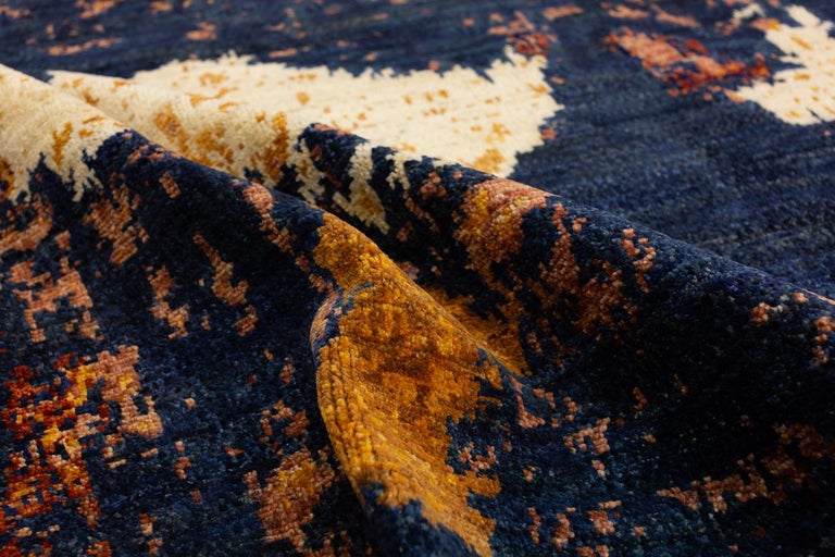 Abstract Modern Design Carpet Wool, For Sale at 1stDibs