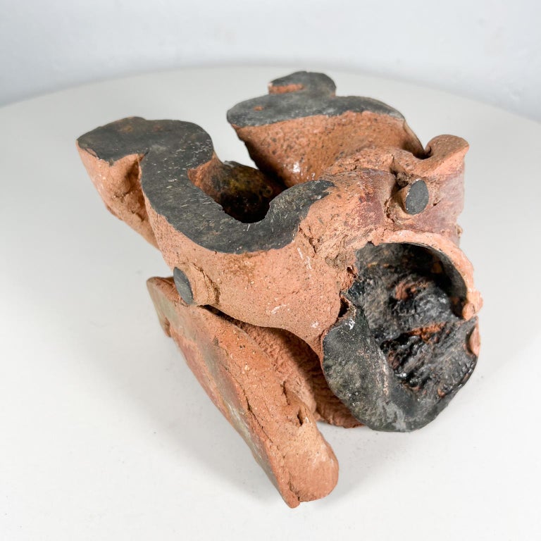 Abstract Modern Root Sculpture Vintage Pottery Art For Sale at 1stDibs