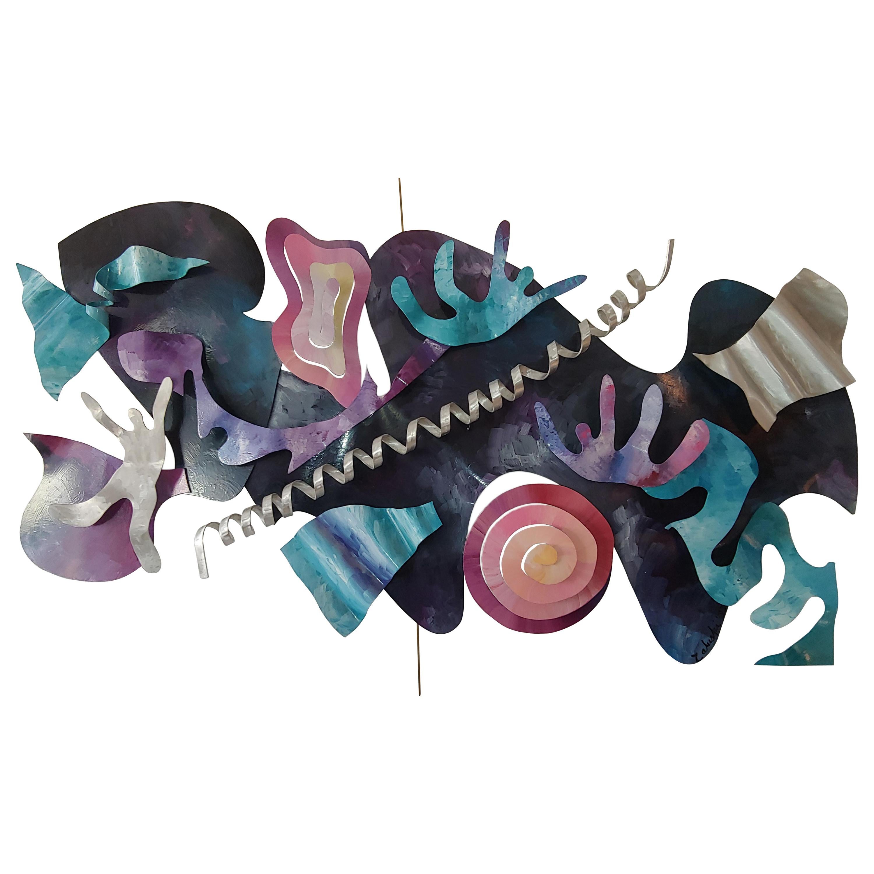 Abstract Modern Wall Sculpture by Steve Zaluski For Sale at 1stDibs