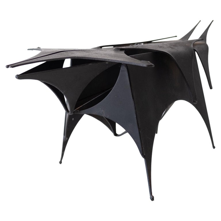 Abstract Modernist Metal Bull Sculpture For Sale at 1stDibs