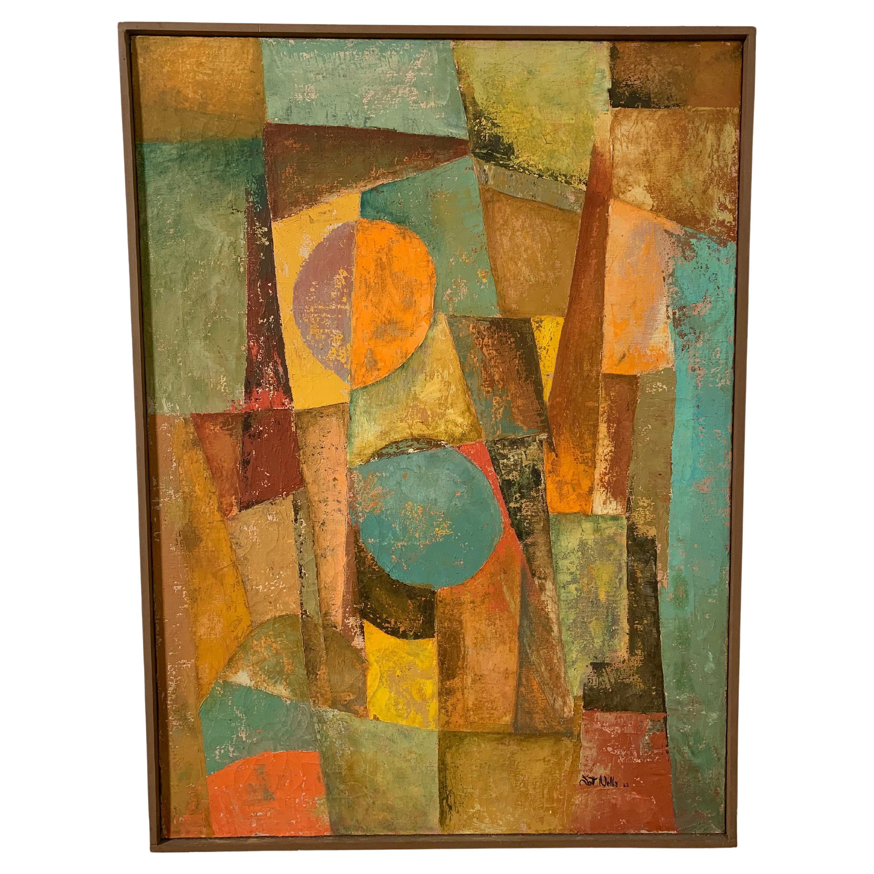 Abstract Modernist Oil Painting at 1stDibs