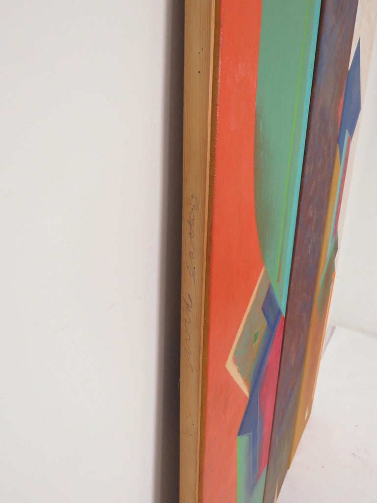 Abstract Modernist Triptych Paintings by Jack Wolfe, circa 1960s at 1stDibs