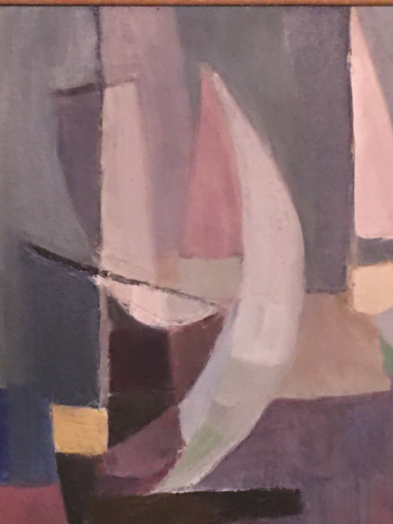 Abstract Oil on Board by Schwartz Dated 1965 at 1stDibs