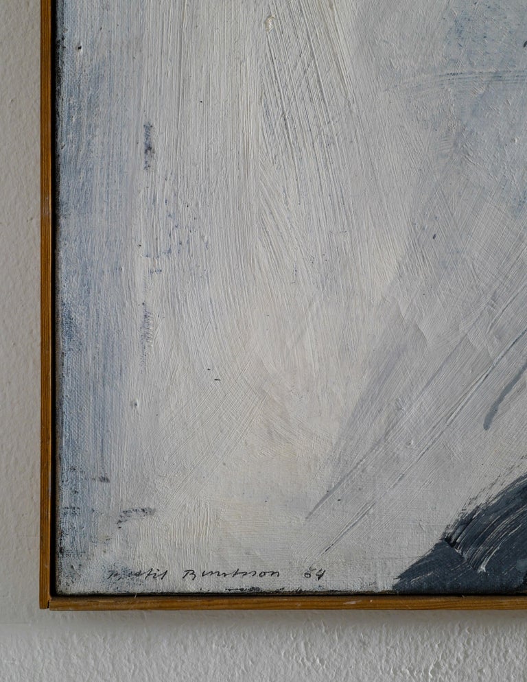 Abstract Oil on Canvas Painting by Bertil Berntsson, Sweden, 1960s For ...