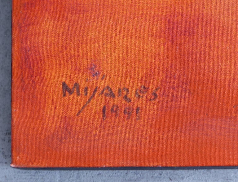 Abstract Oil on Canvas Painting by Cuban American Artist Jose Maria ...