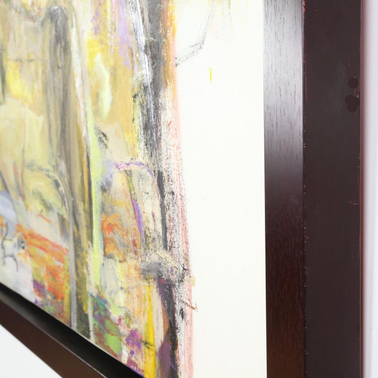 Abstract Oil on Rice Paper Painting titled "Terrain Africa lll" Andrew ...