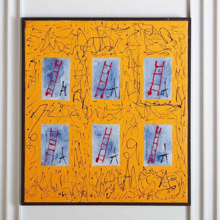 Abstract Oil Painting on Canvas by Luigi Recchi For Sale at 1stDibs