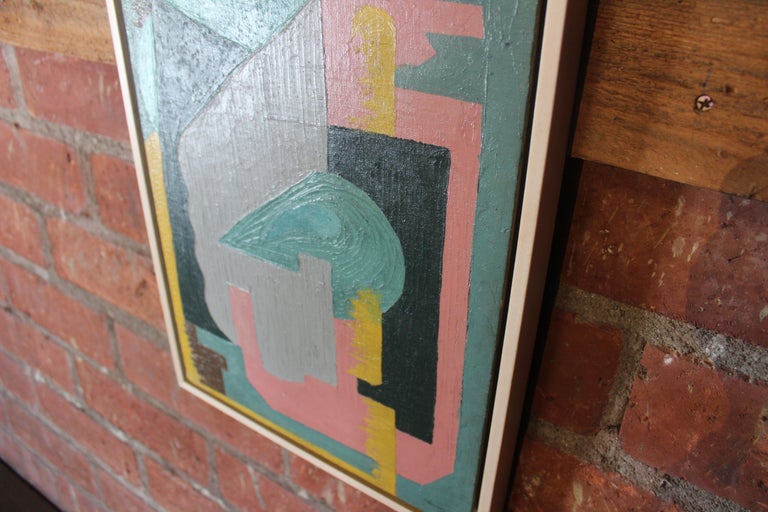 Abstract Oil Painting Signed Howard, 1941 For Sale at 1stDibs