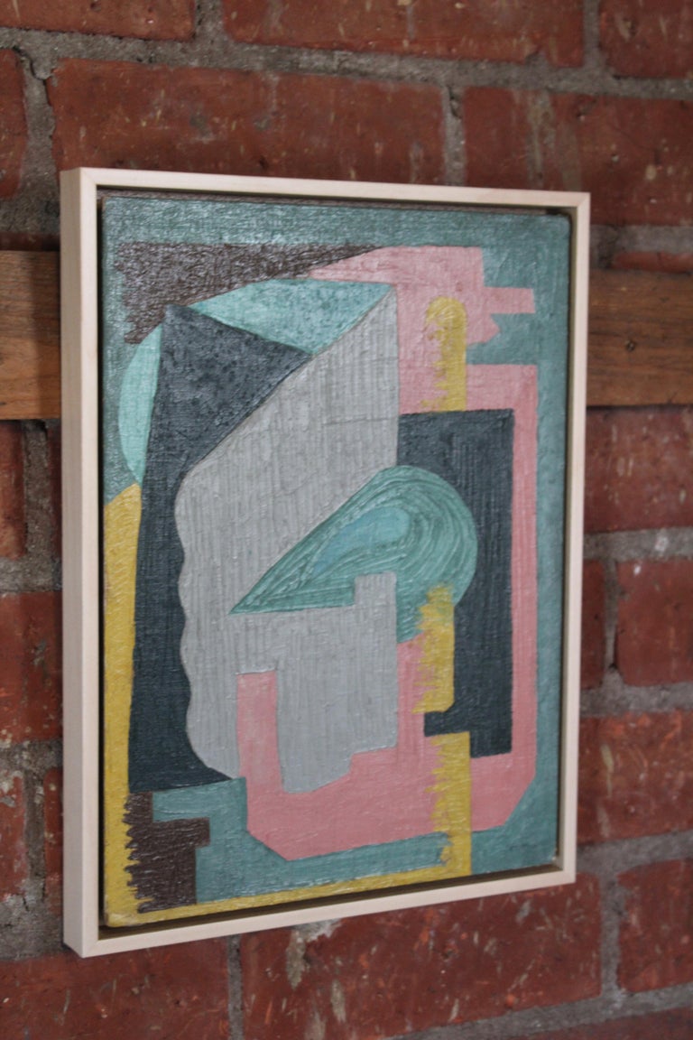 Abstract Oil Painting Signed Howard, 1941 For Sale at 1stDibs