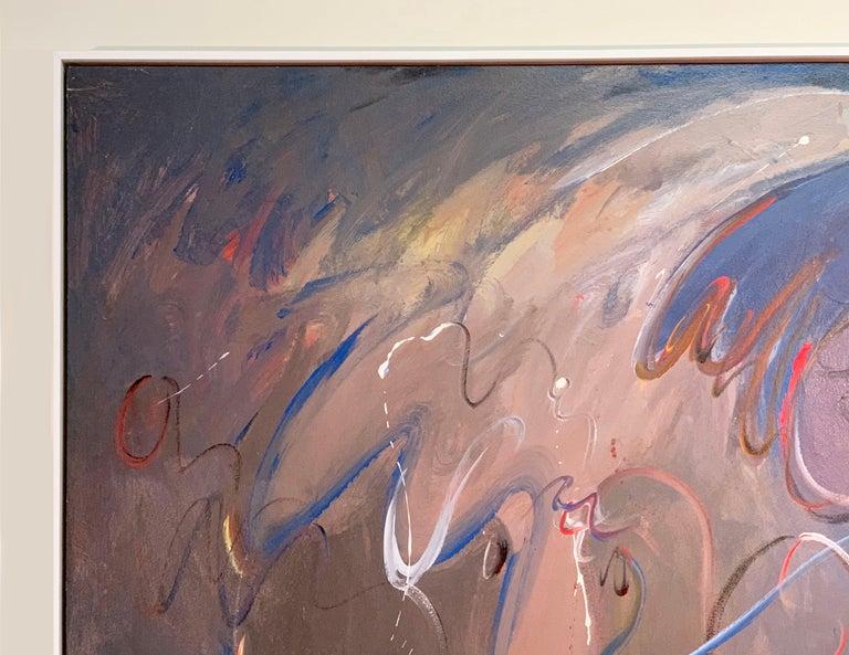 Abstract Painting "Blues Fantasy" by Merton Simpson For Sale at 1stDibs