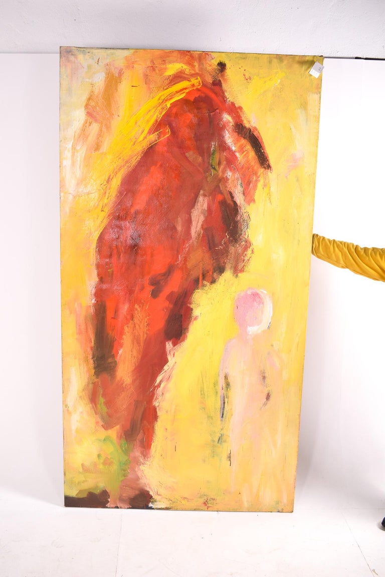 Abstract Painting by Danish Artist M. Thomsen in 1994 For Sale at 1stDibs