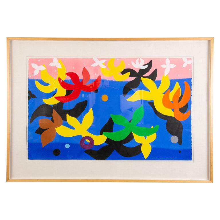 Abstract Painting by David Solomon, California, USA, circa 1987 at 1stDibs