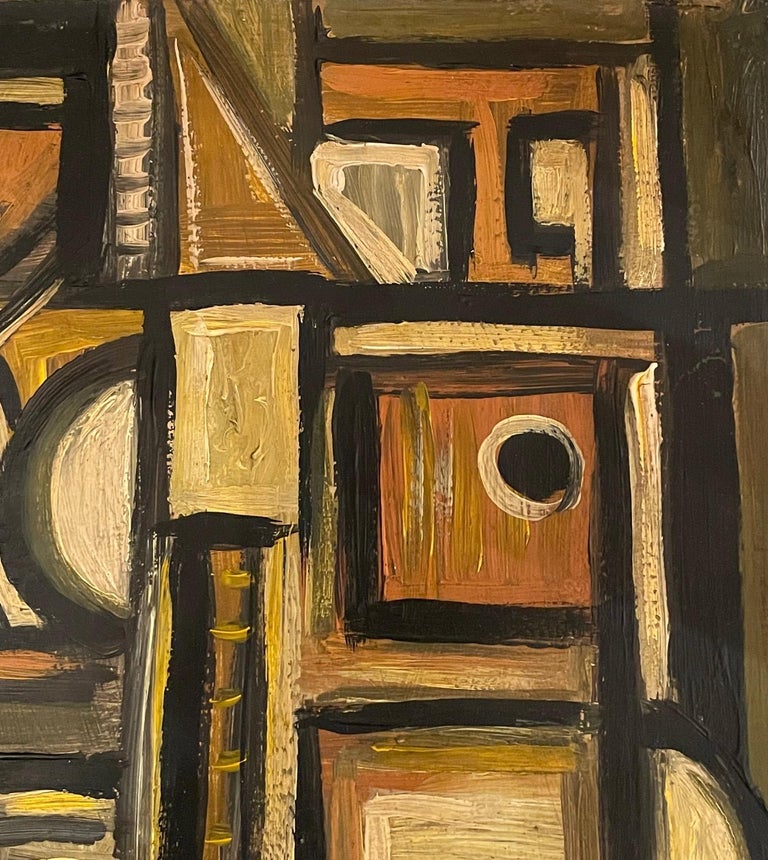 Abstract Painting By The Dutch School Of Art, Holland, 1930s For Sale ...