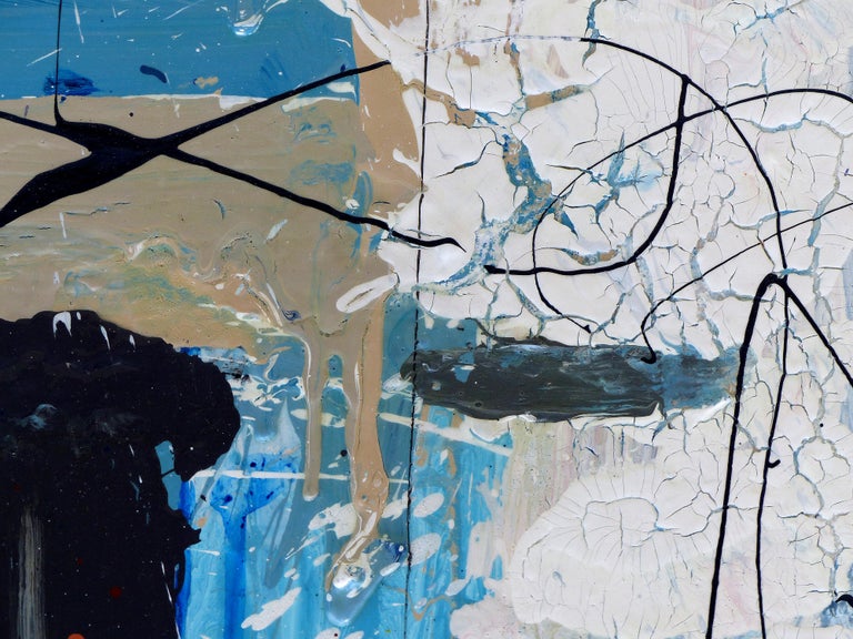 Abstract Painting by William Phelps Montgomery "Frolic 1" Mixed-Media ...