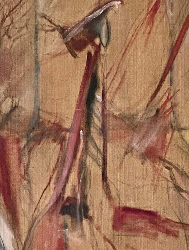 Beautiful Abstract School, 20th Century oil painting on linen For Sale ...