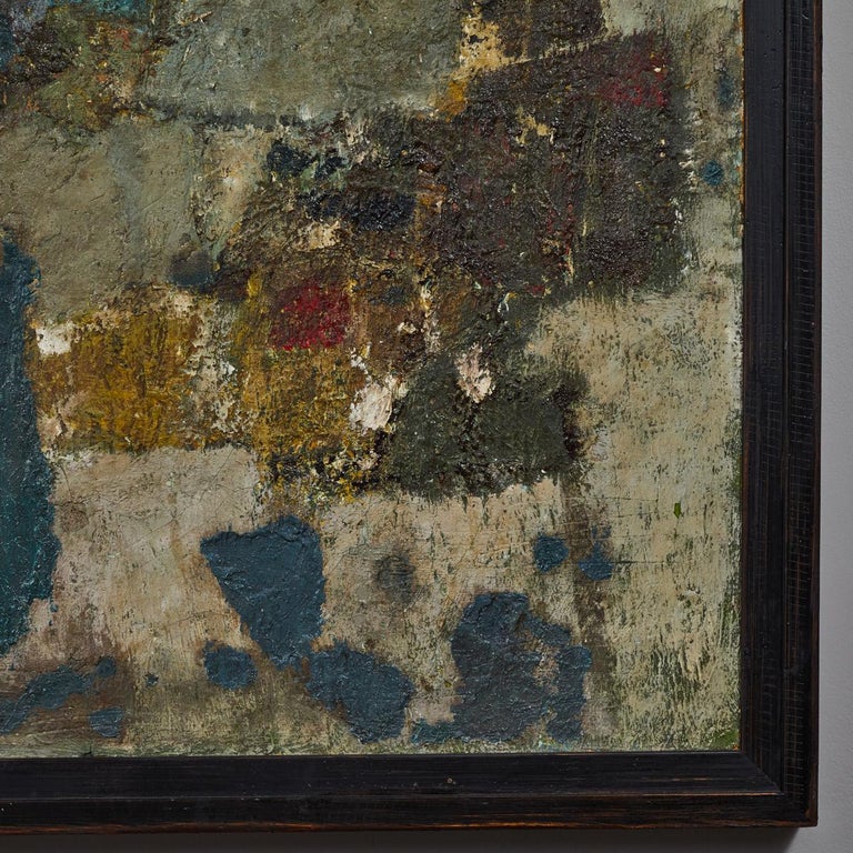 1950s Large French Abstract Painting at 1stDibs