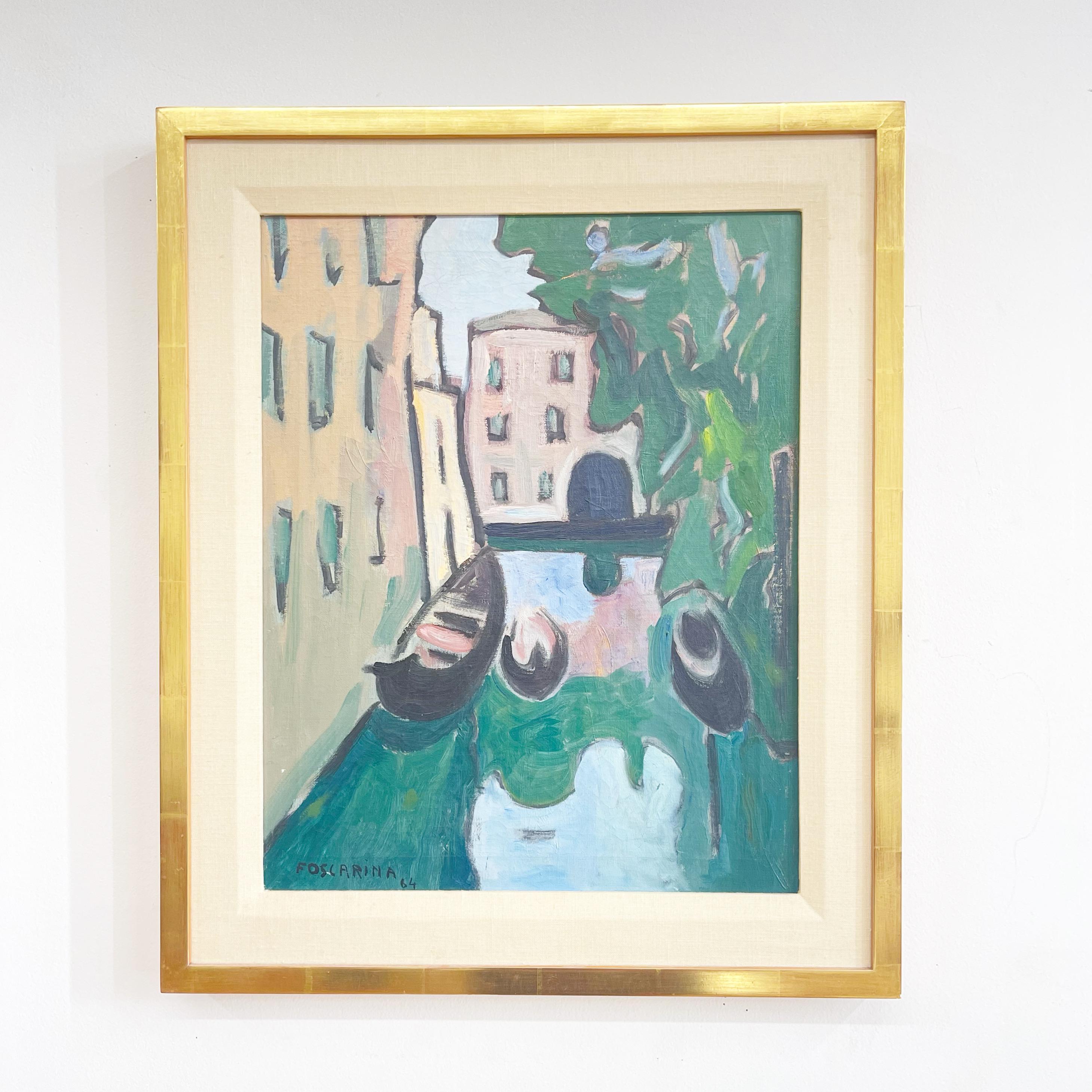 Abstract Italian Venetian Landscape Painting by Foscarina ...