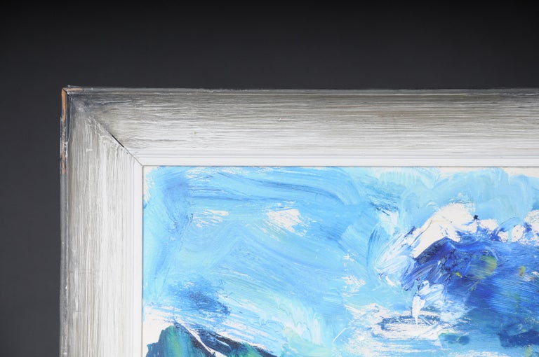 Abstract Painting Signed Bertelson For Sale at 1stDibs