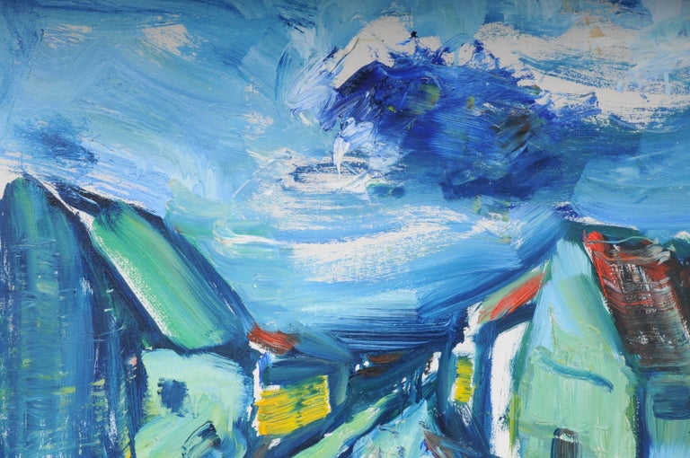 Abstract Painting Signed Bertelson For Sale at 1stDibs