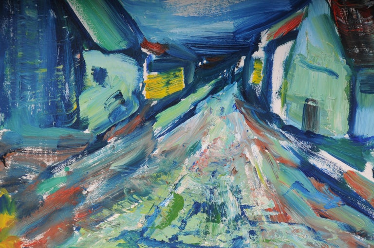 Abstract Painting Signed Bertelson For Sale at 1stDibs