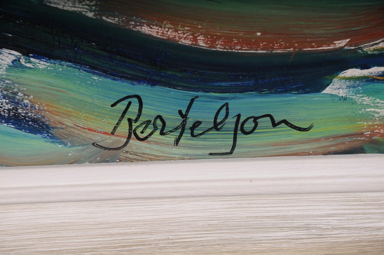 Abstract Painting Signed Bertelson For Sale at 1stDibs