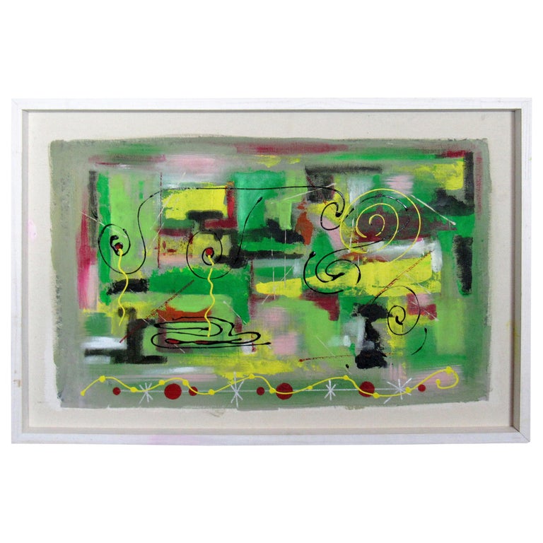 Abstract Painting Signed "Zumba" For Sale at 1stDibs