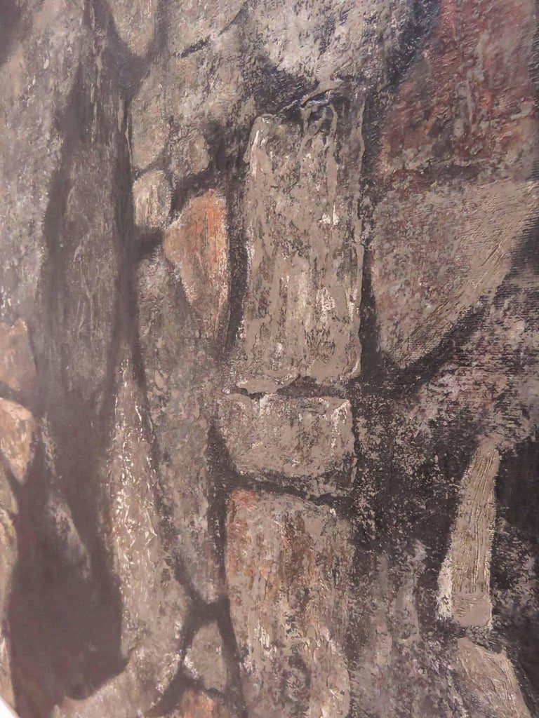 Abstract Painting Titled "Couple" by Polly Doyle, Dated 1972 at 1stDibs