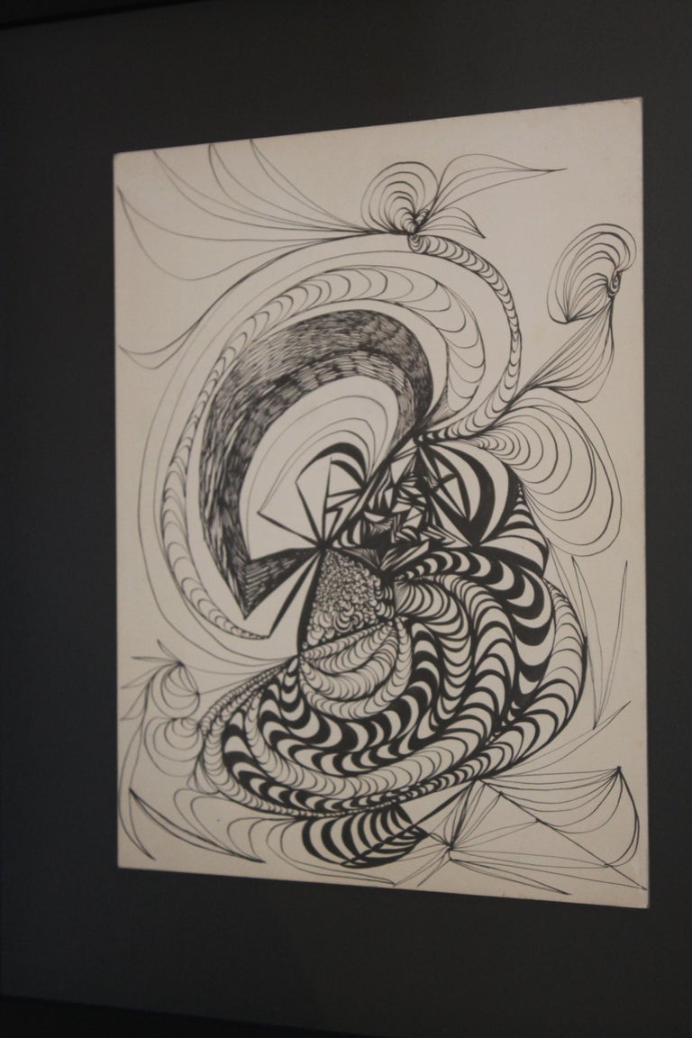Abstract Pencil Painting For Sale at 1stDibs