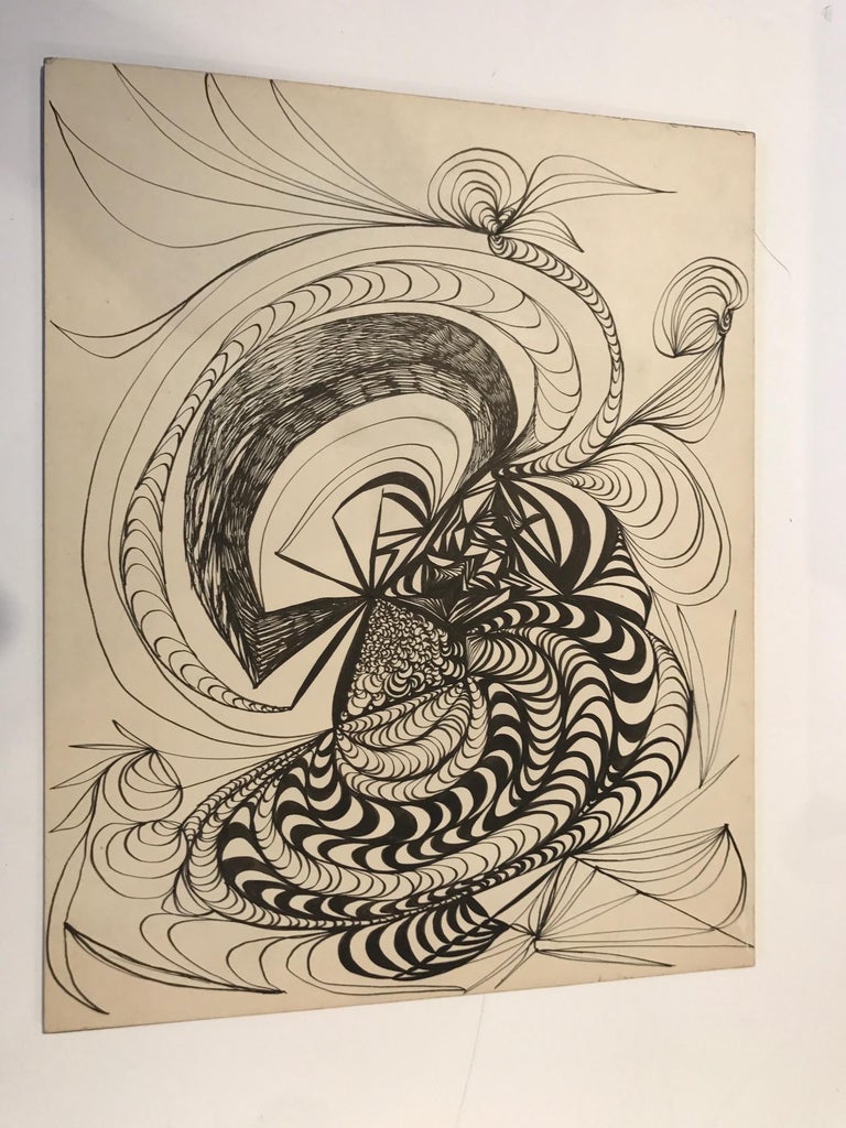 Abstract Pencil Painting For Sale at 1stDibs