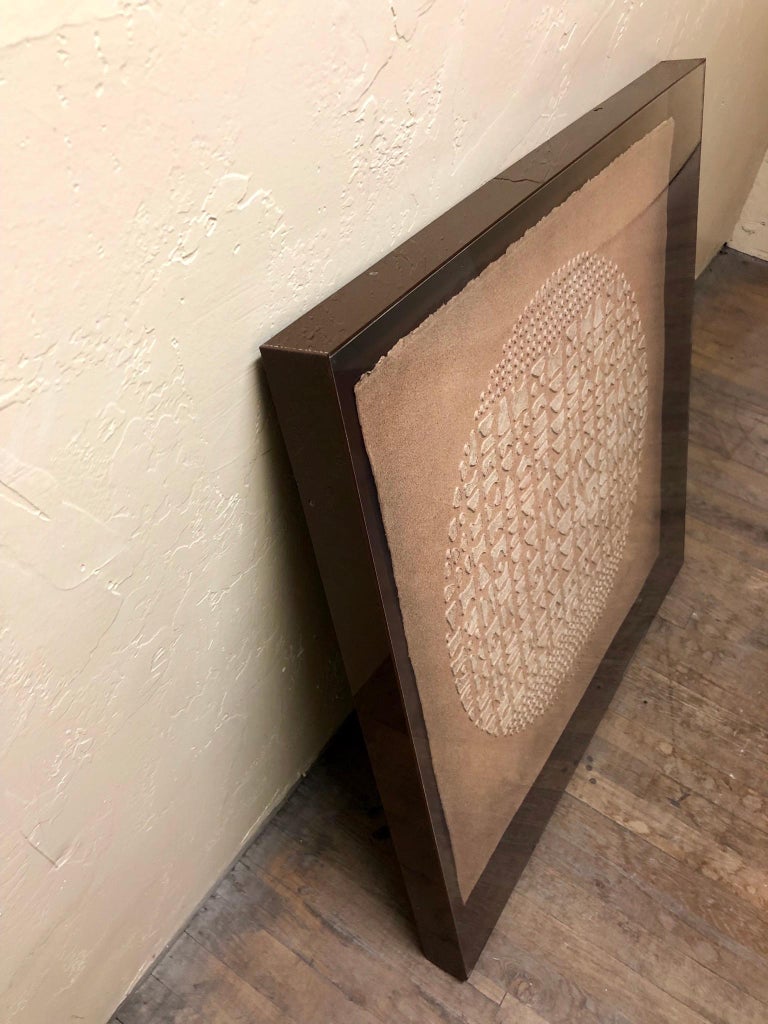 Abstract Signed and Numbered Large Litho Embossed on Cork by Artist ...