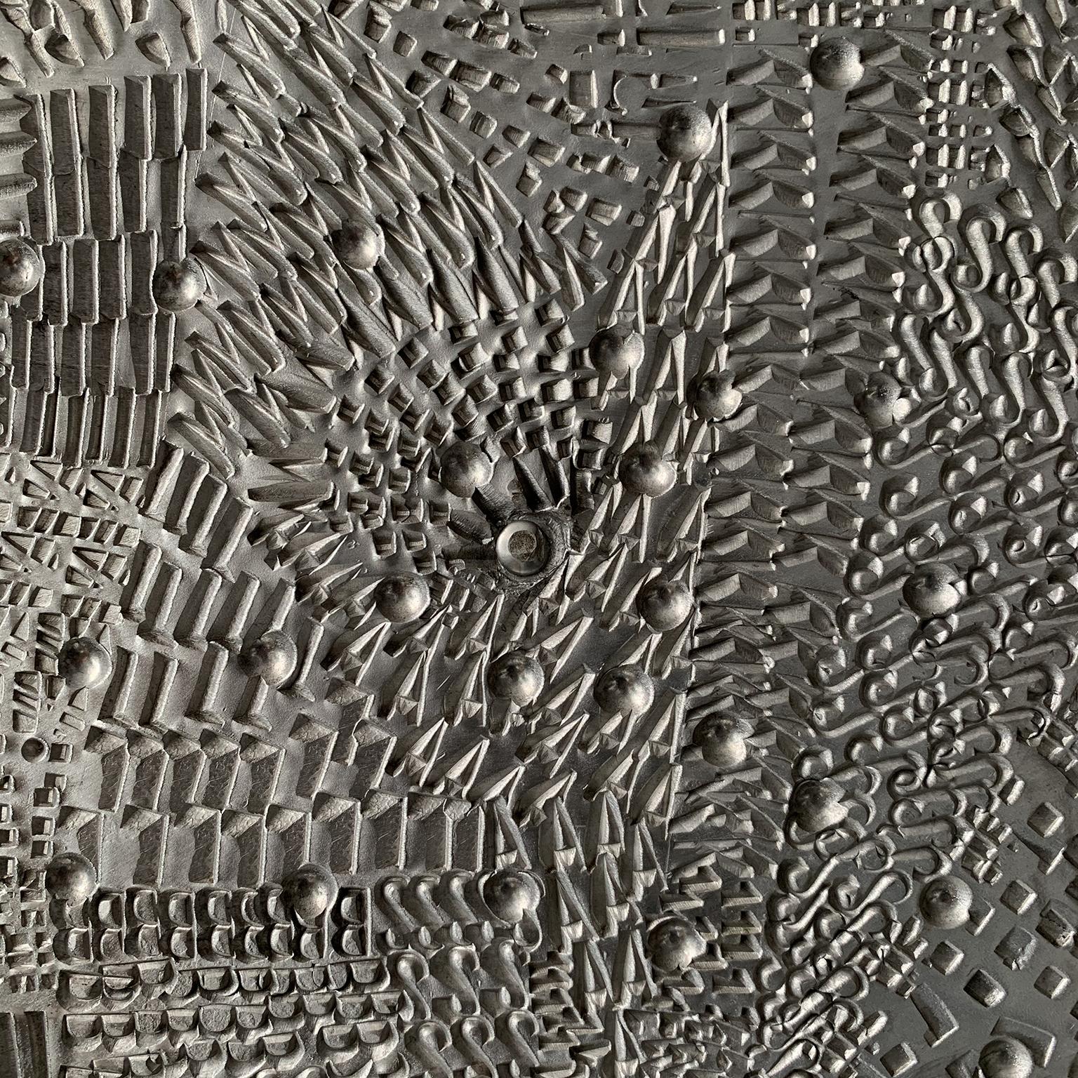 Abstract Steel Sculpture by Lino Tiné For Sale at 1stDibs