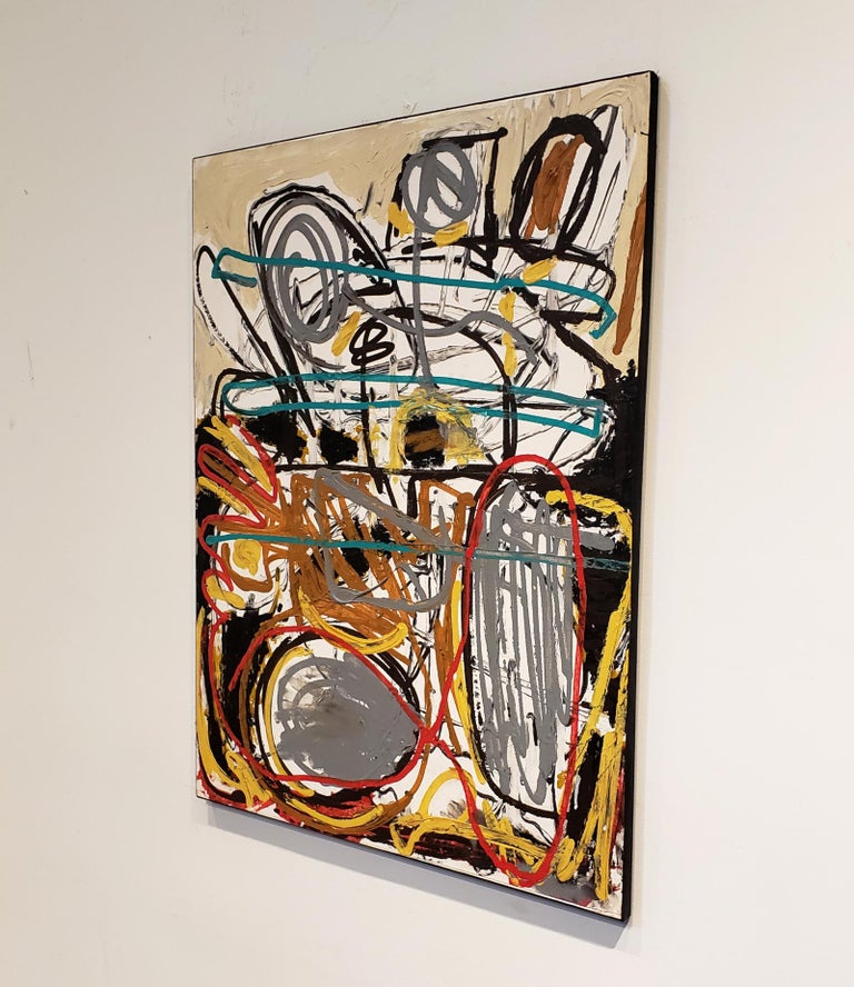 Abstract Street Art Painting by Artist Lionel Lamy For Sale at 1stDibs