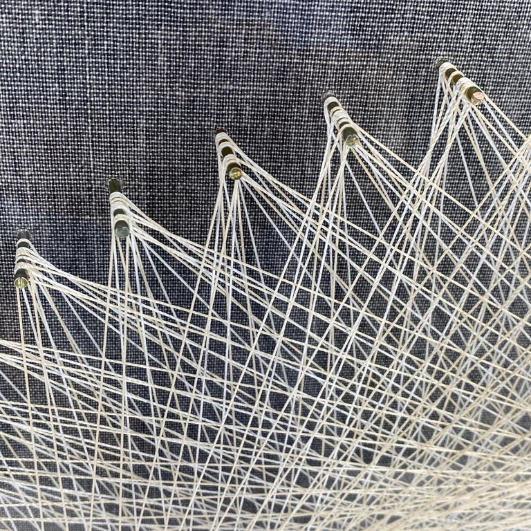 Abstract String Wall Art In Square Lucite Shadow Box at 1stDibs